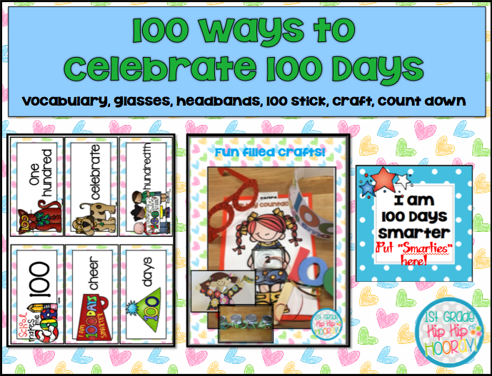 1st Grade Hip Hip Hooray!: 100 Ways to Celebrate 100 Days!