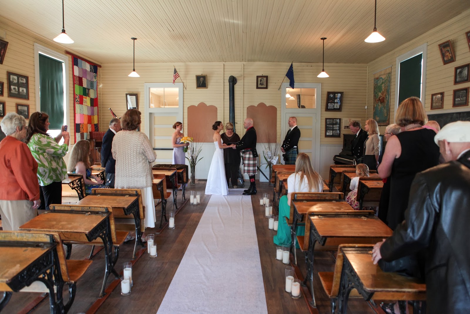 Take the Cake Events: Adorable intimate schoolhouse wedding