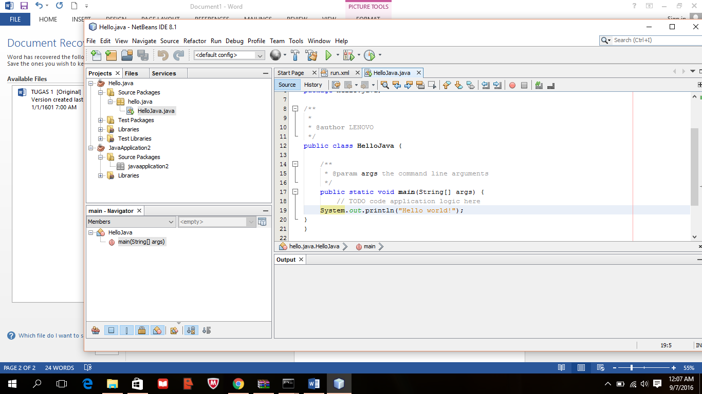 Bahasa Pemrograman Java Dasar: Cara Membuat Program Hello World di Java