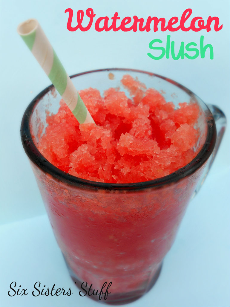 Watermelon Slush Drink | Six Sisters' Stuff