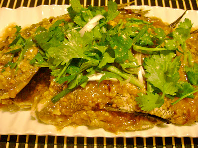Savories and Sweets by Keyna: Steamed Fish With Hot And Spicy Bean Paste