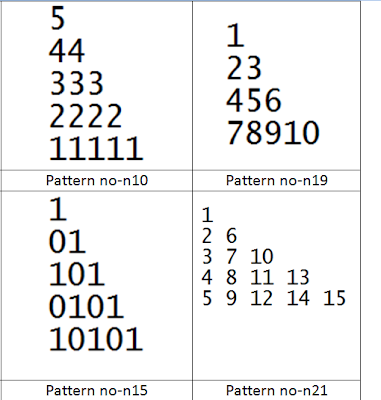 1st tutorial for right angle triangle patterns : C.S.E. CLUB