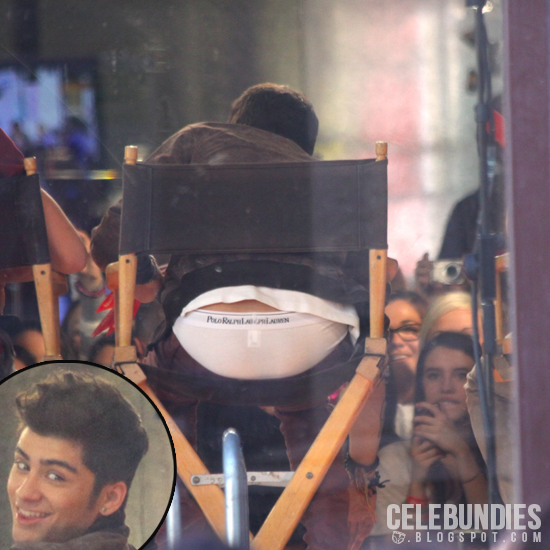 Celebrities In Undiez: Zayn Malik Sagging with White Boxer Briefs Showing