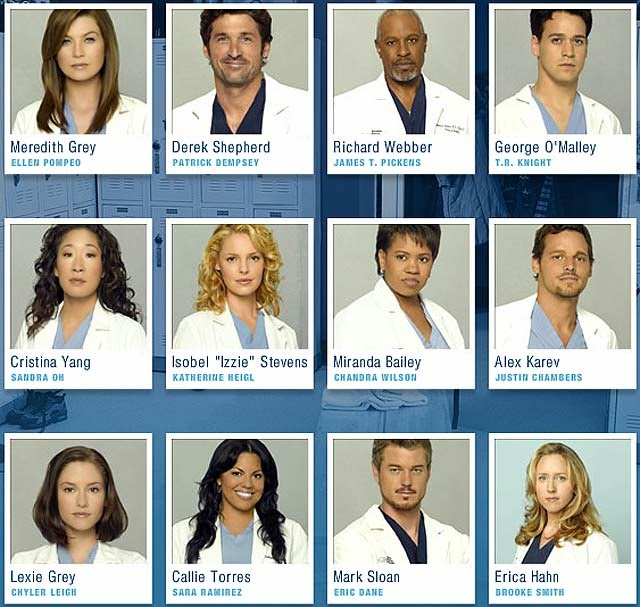 Anatomía de Grey: Fotos de los Protagonistas