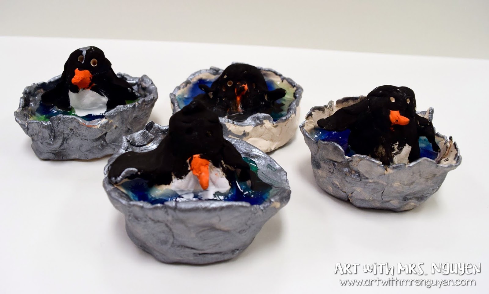 Clay Penguins (1st) | Art with Mrs. Nguyen