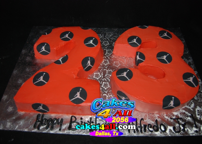 cakes 4 all in Dallas: cut out number cakes