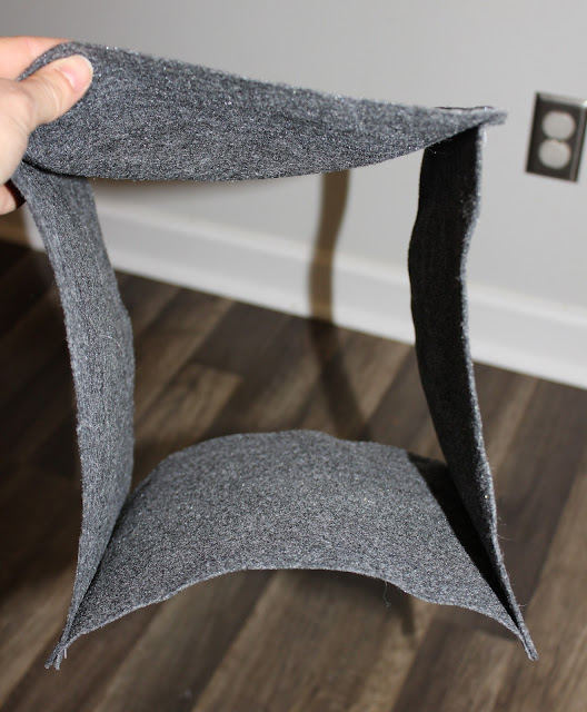 PeaHen Pad: DIY Grey Felt storage bins
