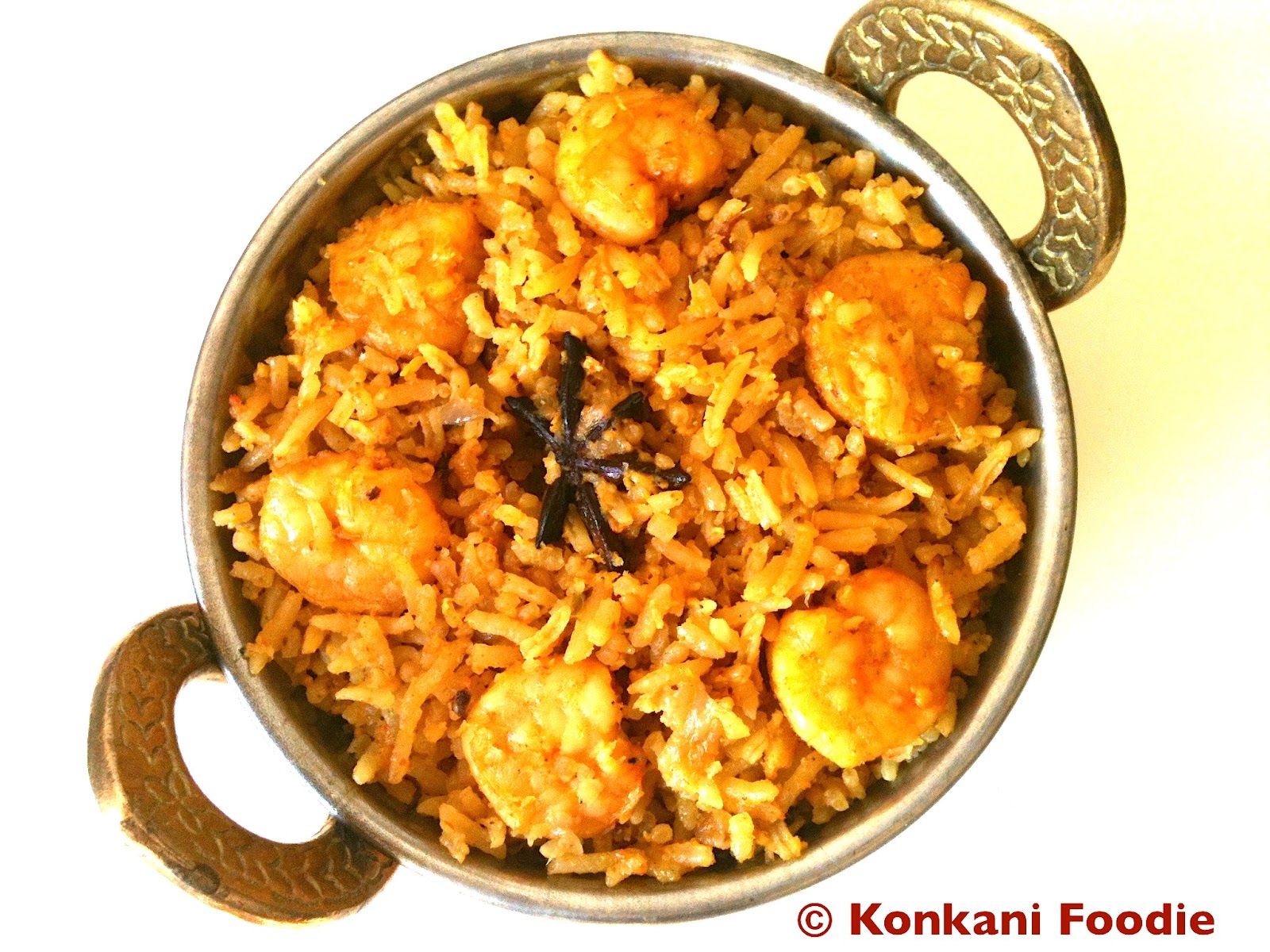 Konkani Foodie: Prawn Rice with Coconut Milk | Goan Kolambi Bhaat