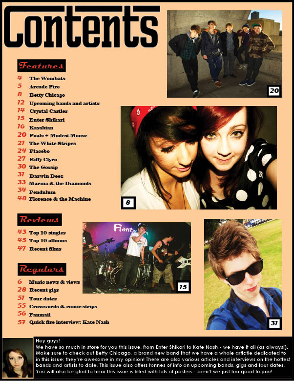 AS MEDIA - Music Magazine: 1) In what ways does your music magazine use ...