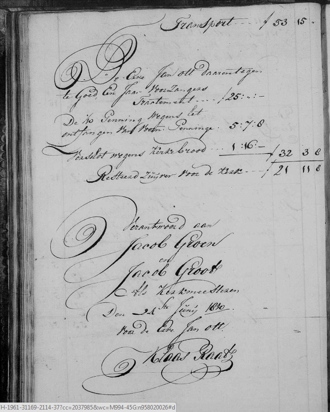 Ott ~ voorouderonderzoek: Jan Ott te Wognum