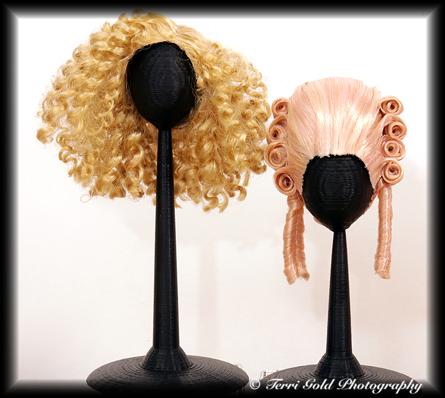 Collecting Fashion Dolls by Terri Gold: 3-D Printed Wig Stands by PB Ray