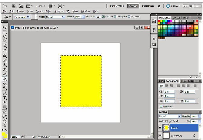 การทำ sticky notes ~ Photoshop-fx