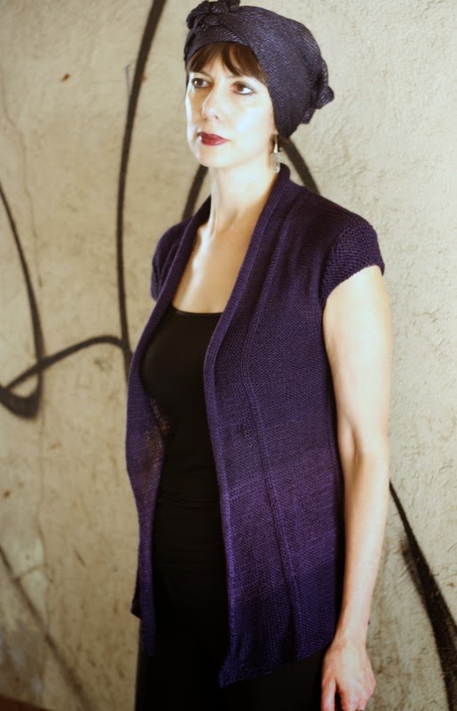 Lõngakera: Lihtne lilla vest/A simple purple vest