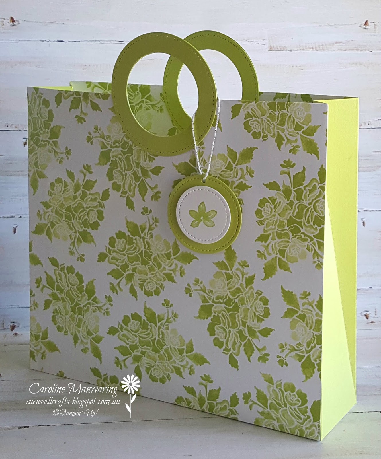 Carussell Crafts: Fresh Florals Gift Bag