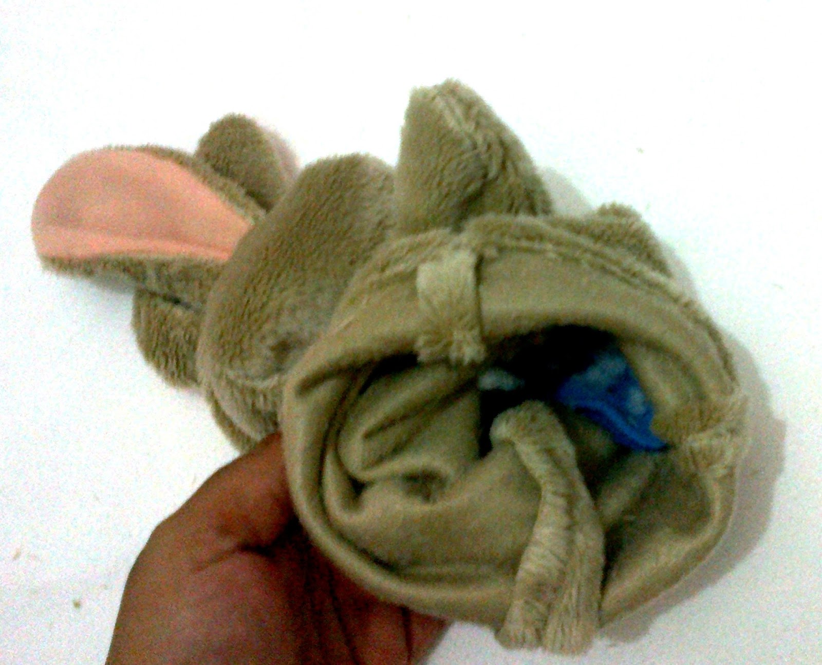 Boneka tangan kelinci lucuu...buat yuuk!