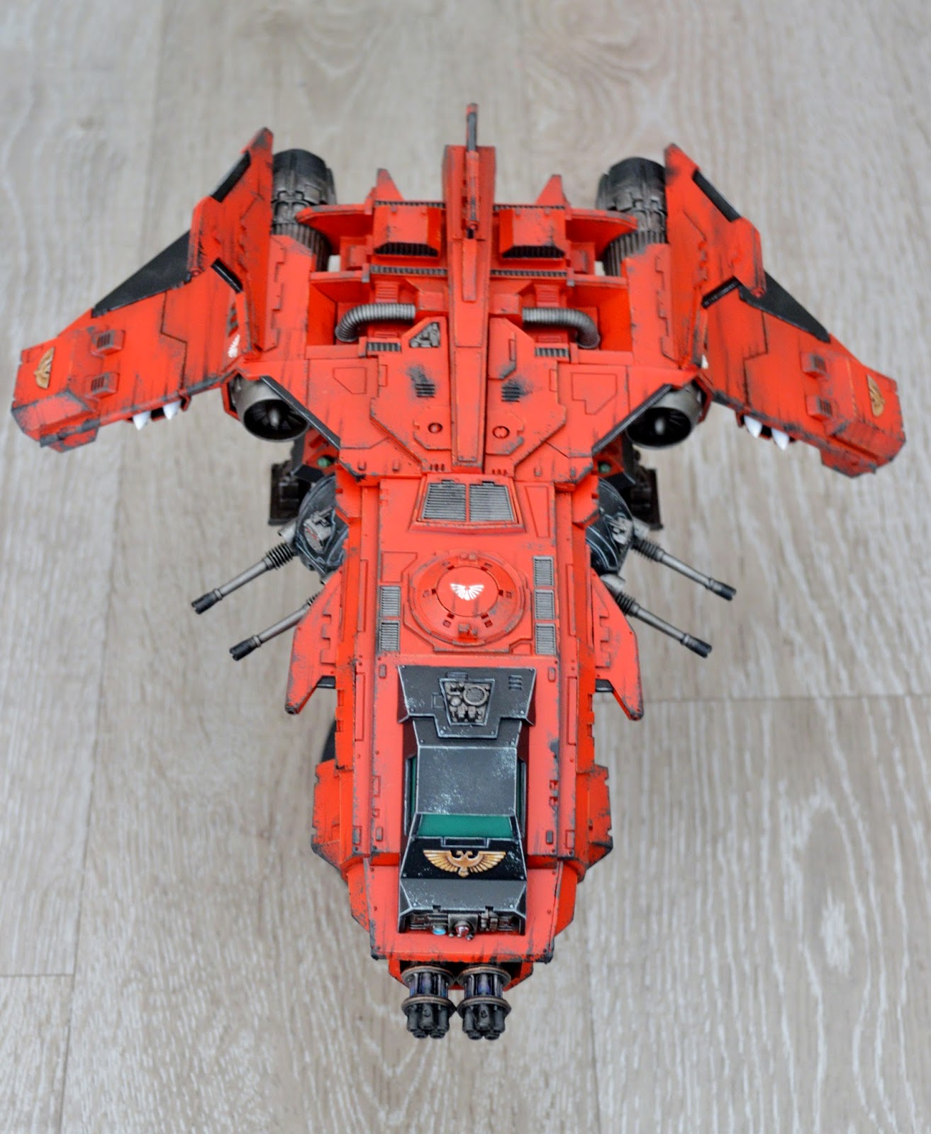 Segmentum Solar: Blood Angels Fire Raptor Gunship.