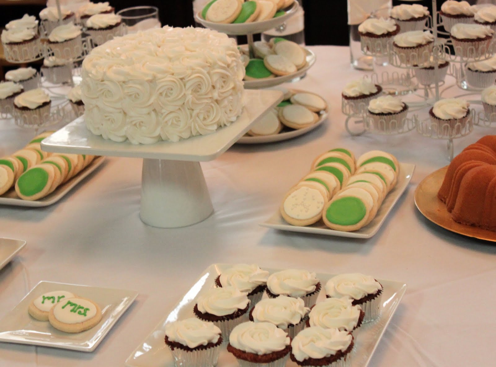 Crave. Indulge. Satisfy.: White Wedding Dessert Table
