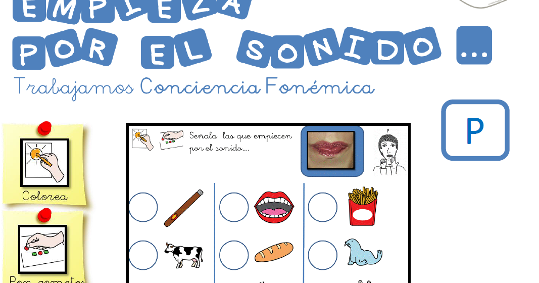 Deja que te cuente...: Comunicar-nos: concienfia fonémica (sonido inicial)