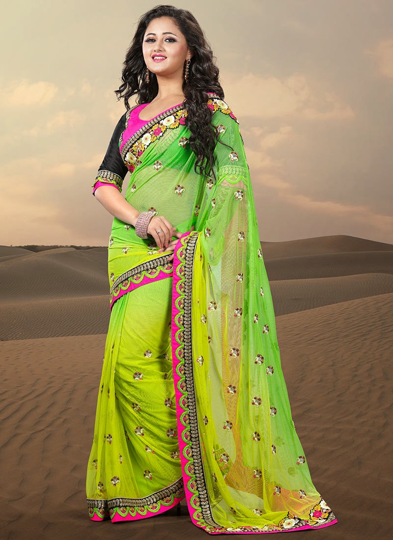 modern fashion: Gorgeous Tapasya Uttaran In Half N Half Saree