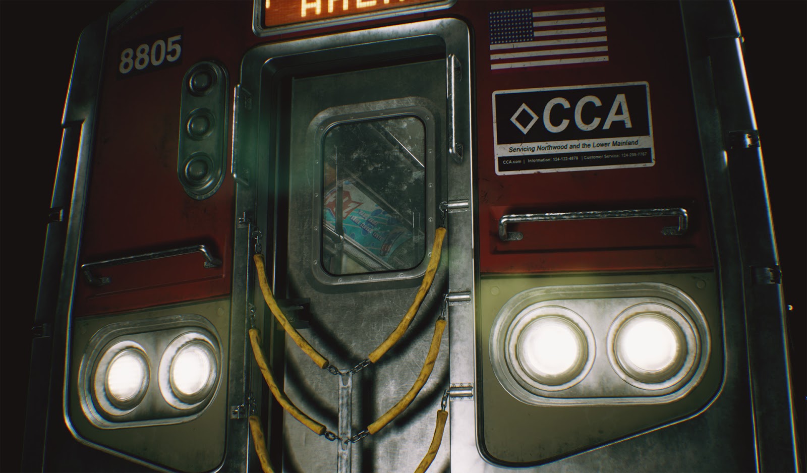 CCA Subway Train in UE4 by Clinton Crumpler | Computer Graphics Daily News