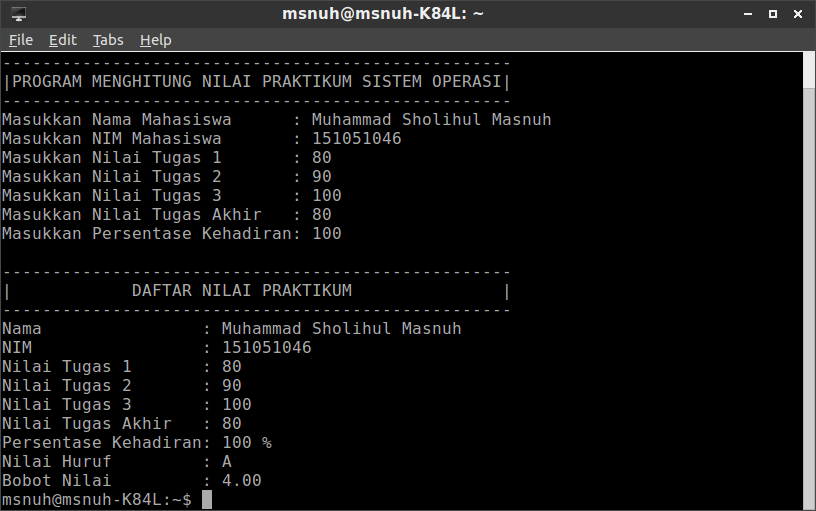 Program Menghitung Nilai Dengan Shell Script Linux ~ Teknik Informatika