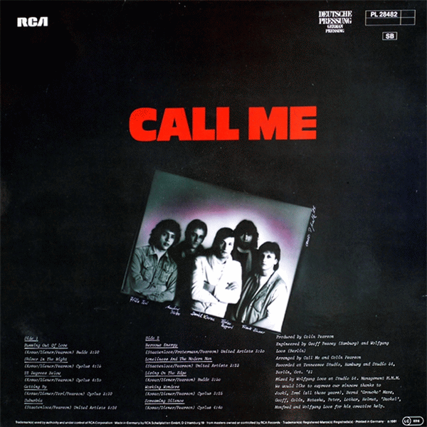 Hard Rock / AOR Heaven: CALL ME - Call Me (1981)