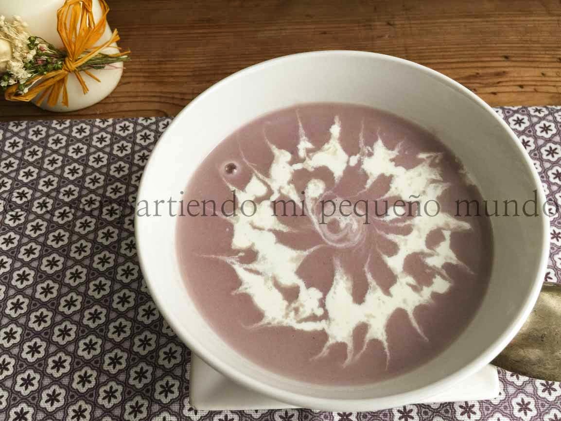 COMPARTIENDO MI PEQUEÑO MUNDO: SENCILLA CREMA DE COLOR MORADO