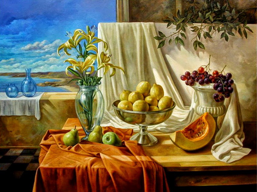 Arte y Actividad Cultural: Bodegones y figura humana tema en pinturas ...