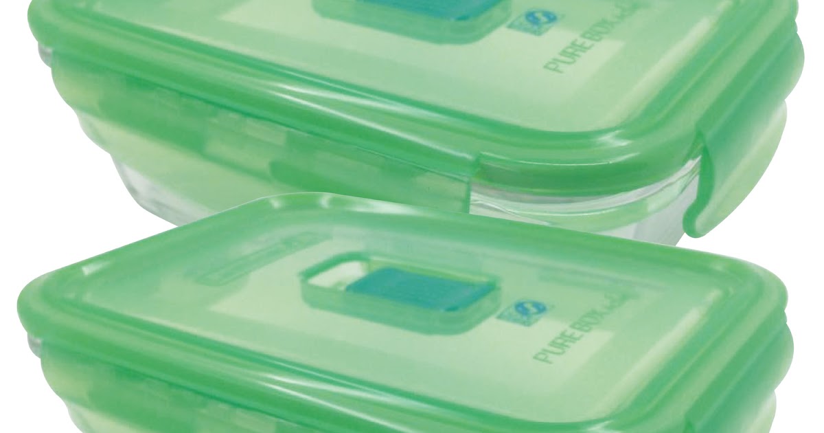 Luminarc 2 Piece Of Glass Box Active(Green) - HDJ Online Store