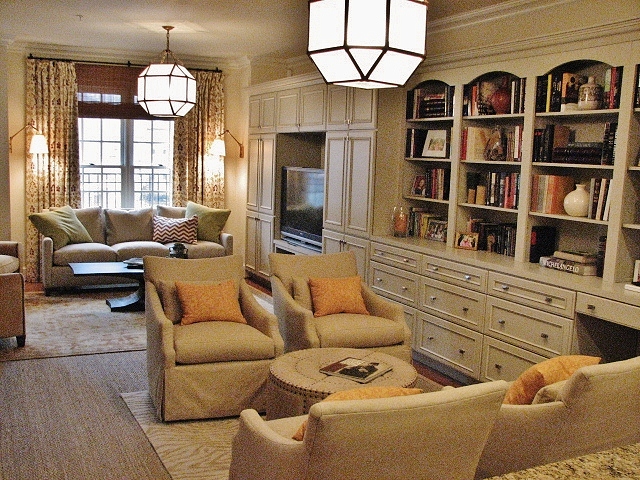 DC Row House Main Living Room Before & After | Lauren Liess