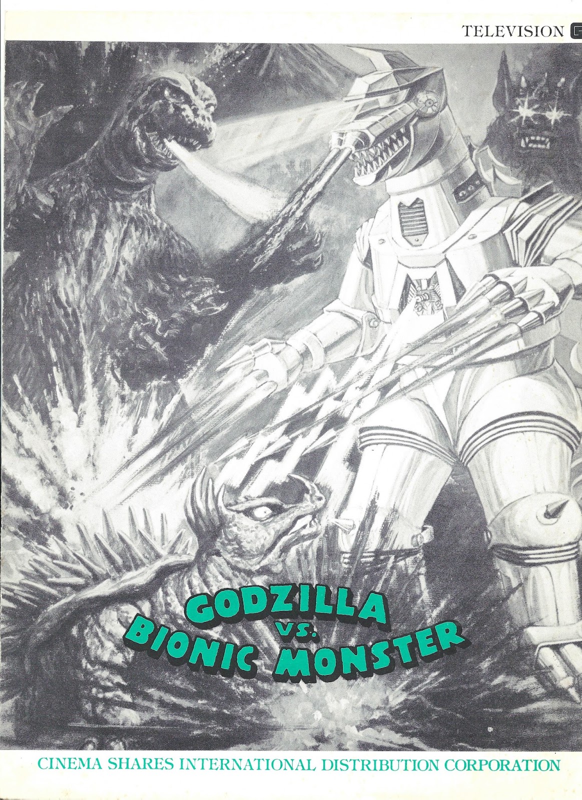 the sphinx: Godzilla vs the Bionic Monster Sales Brochure (Cinema ...