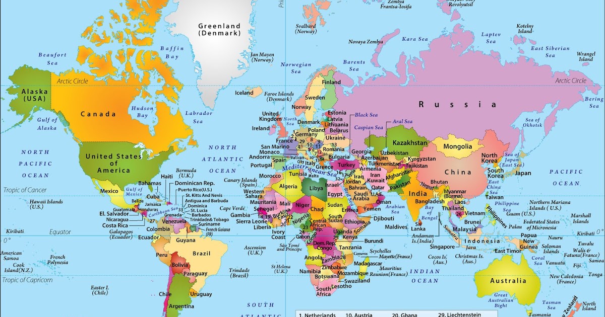 Large World Map ~ Usa Map Guide 2016