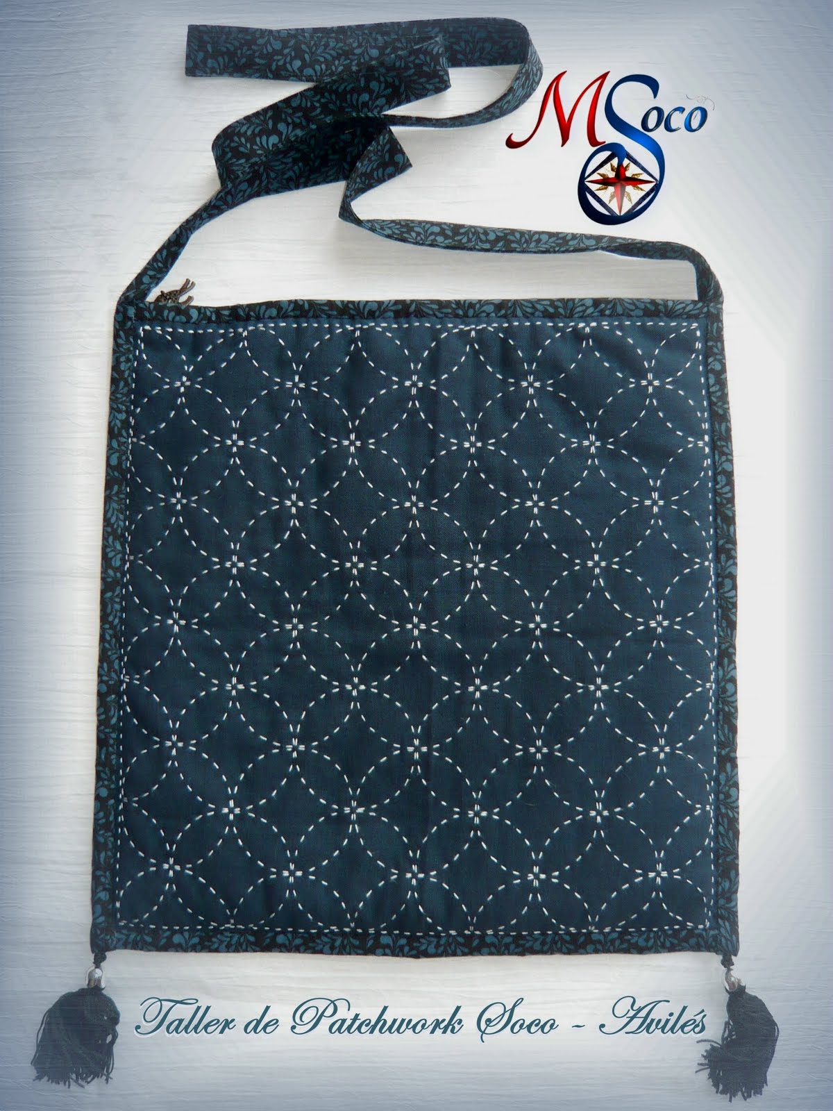 Patchwork Soco: Morralito de Sashiko