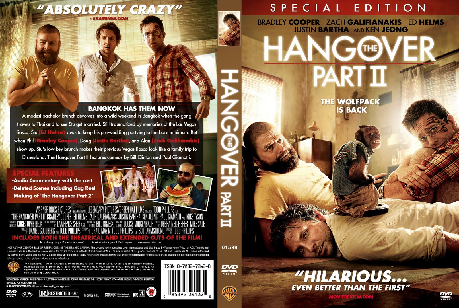 DVD COVERS AND LABELS: the hangover part 2 dvd cover