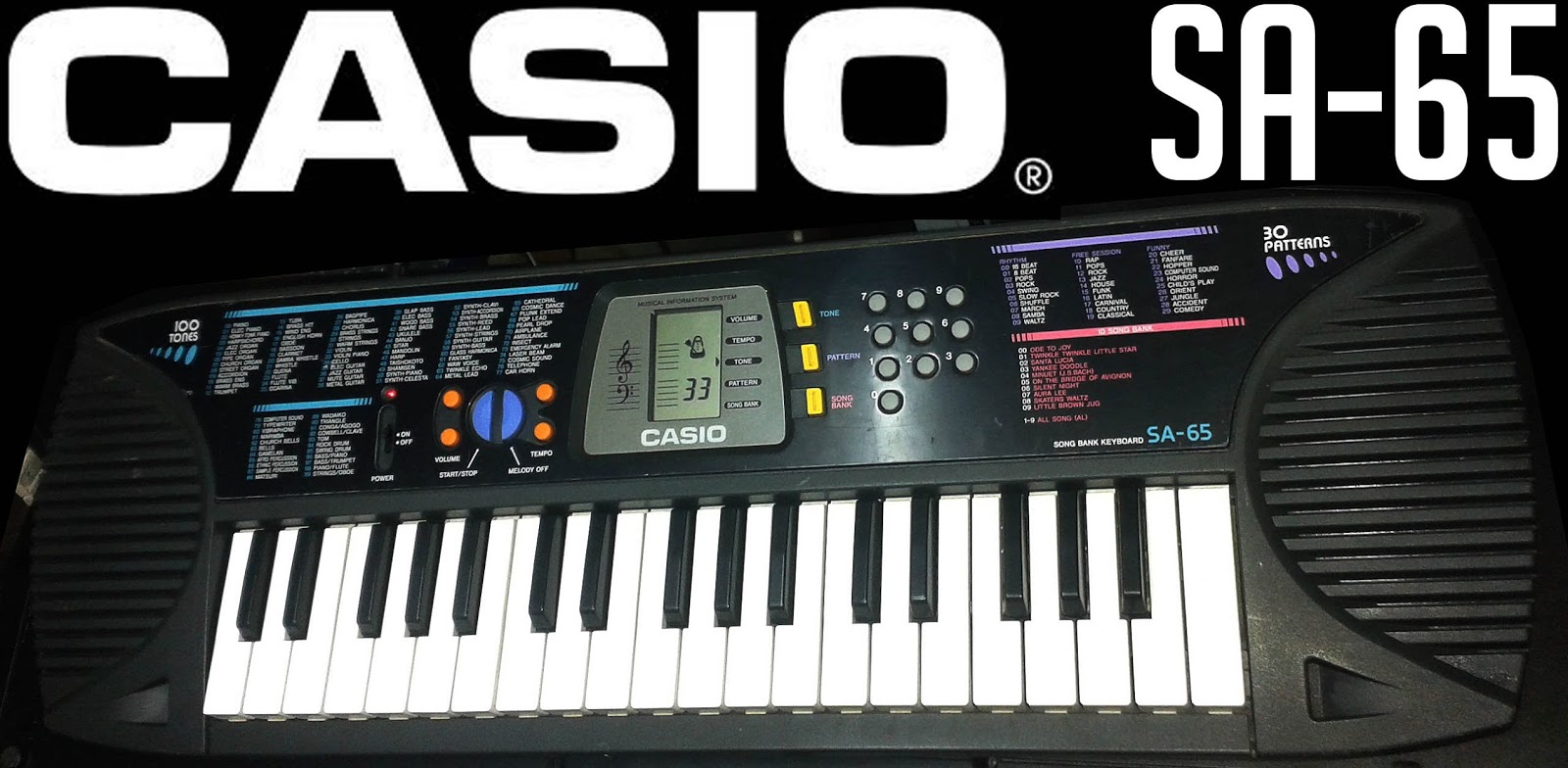 MINI TECLADOS CASIO - CASIO MINI KEYBOARDS: CASIO SA-65