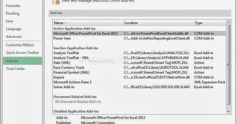 Ram's Blog: PowerPivot,PowerViewer and Excel 2013...