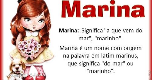MUITO LINDO: Significado de nomes - Marina
