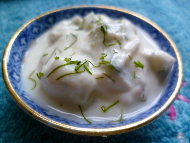 a cooling summer essential: cacik (turkish cucumber, herb and yoghurt ...