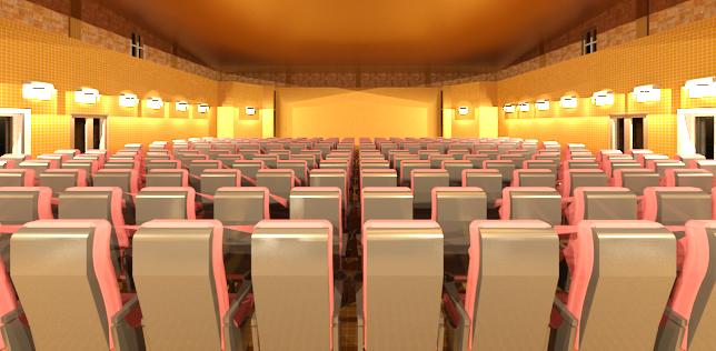 Contoh gambar revit auditorium