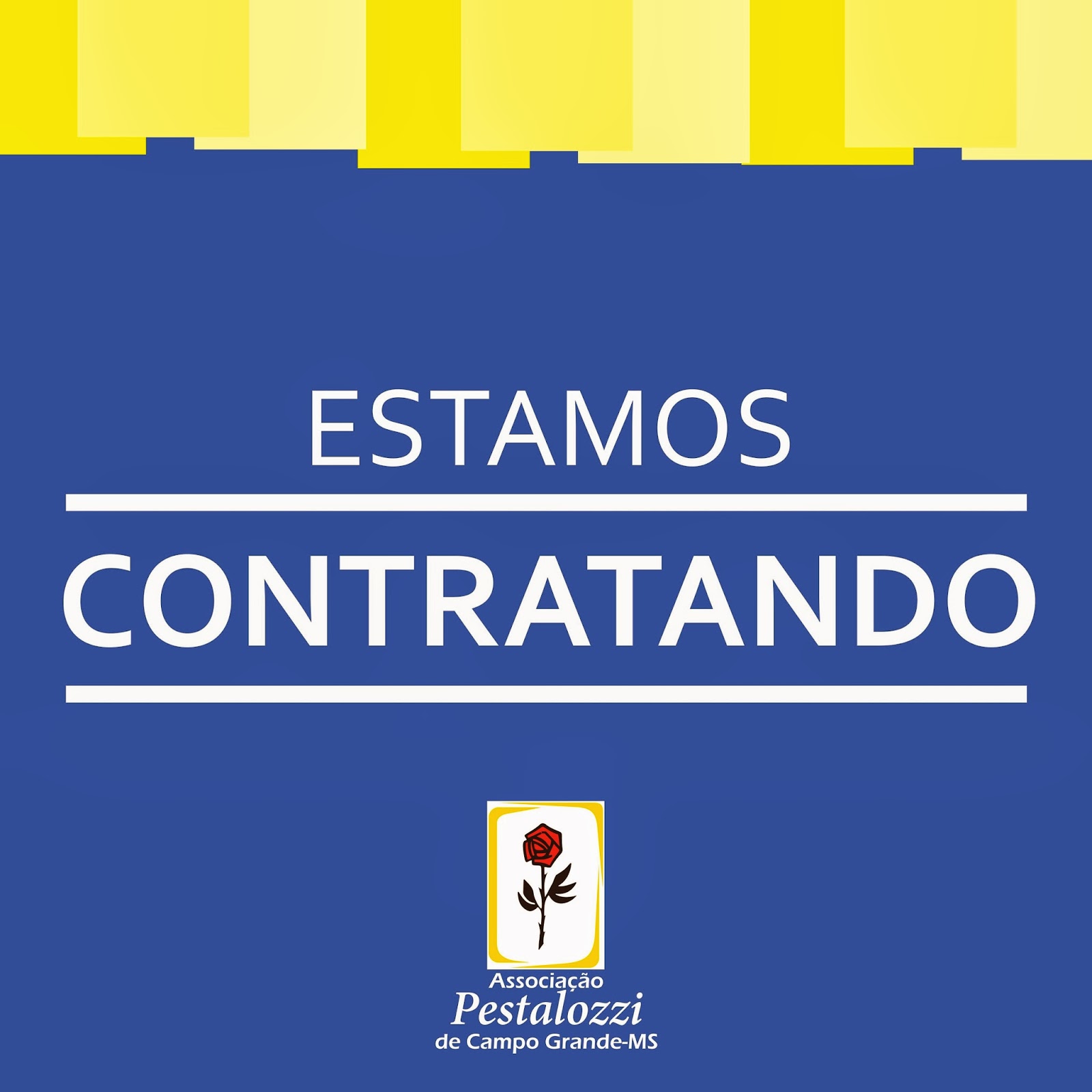Pestalozzi CG/MS: Estamos Contratando