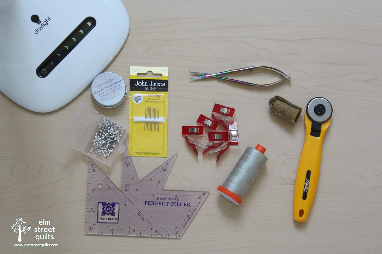 Top Ten Notions for Hand Piecing | Elm Street Quilts