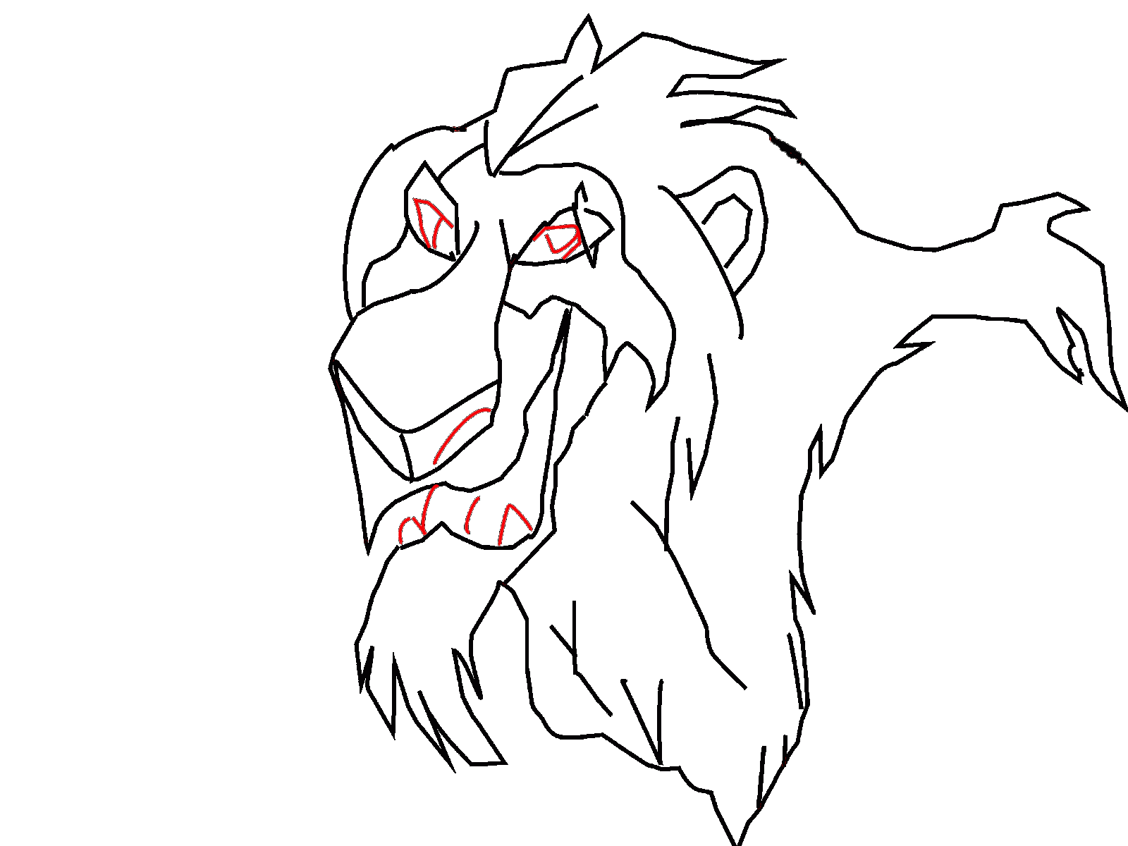 How To draw with RC: Scar from the Lion King