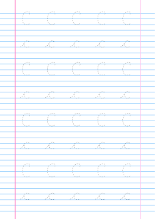 Activity letter C dotted to cover | to print