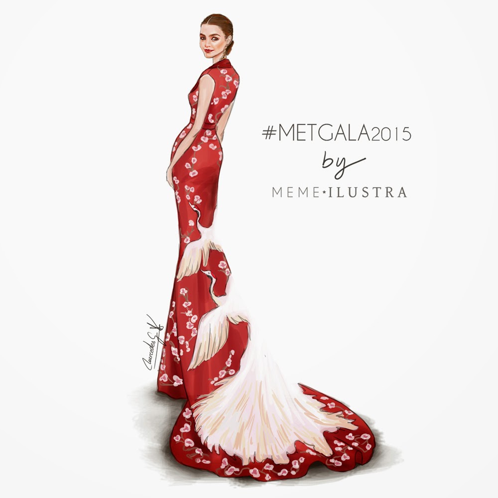 Dibujando señoritas de piernas largas: MET GALA 2015. Ilustración de Moda