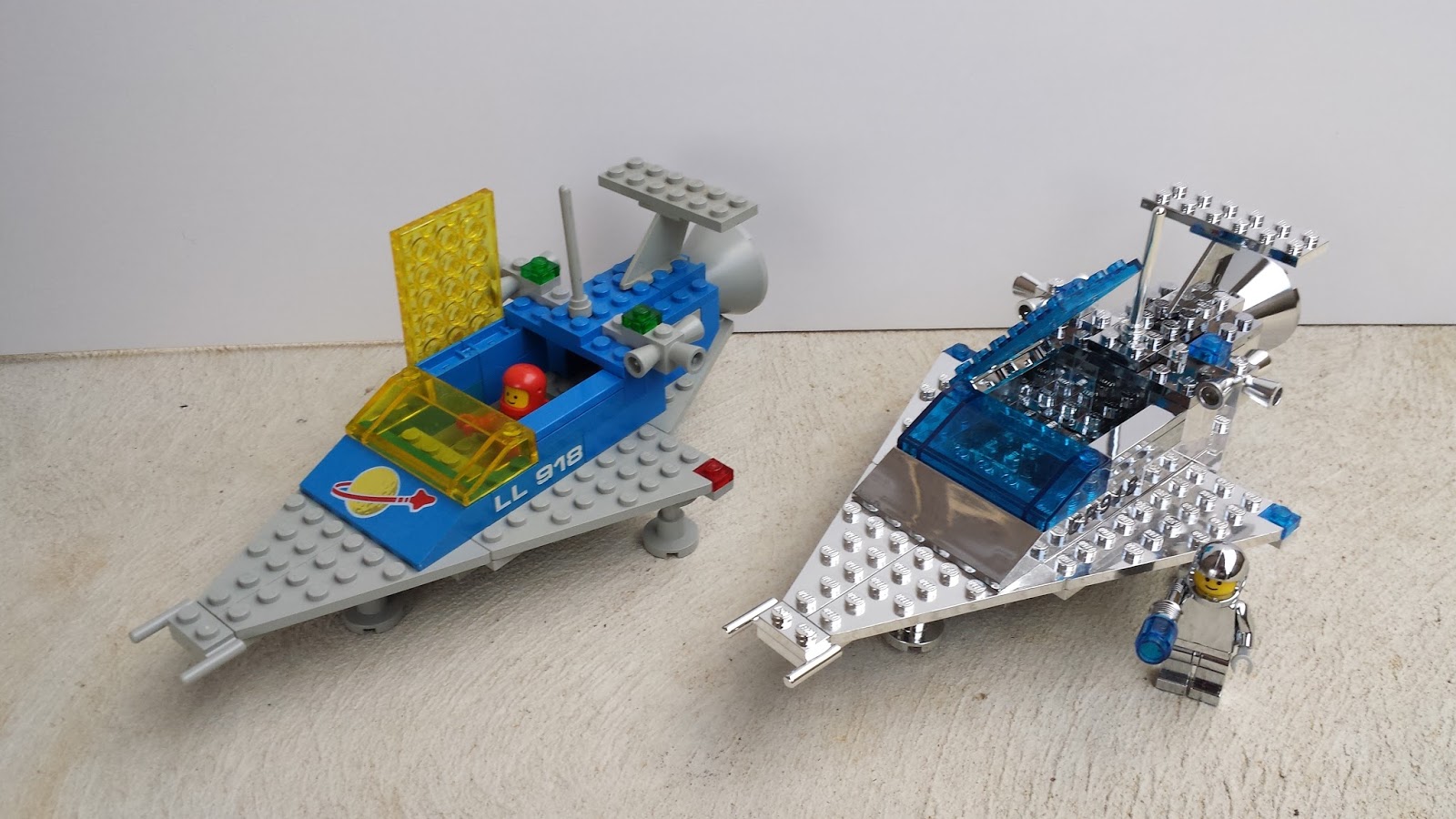 AddictedToStyrene: Lego - Set 918 rebuilt in Chrome
