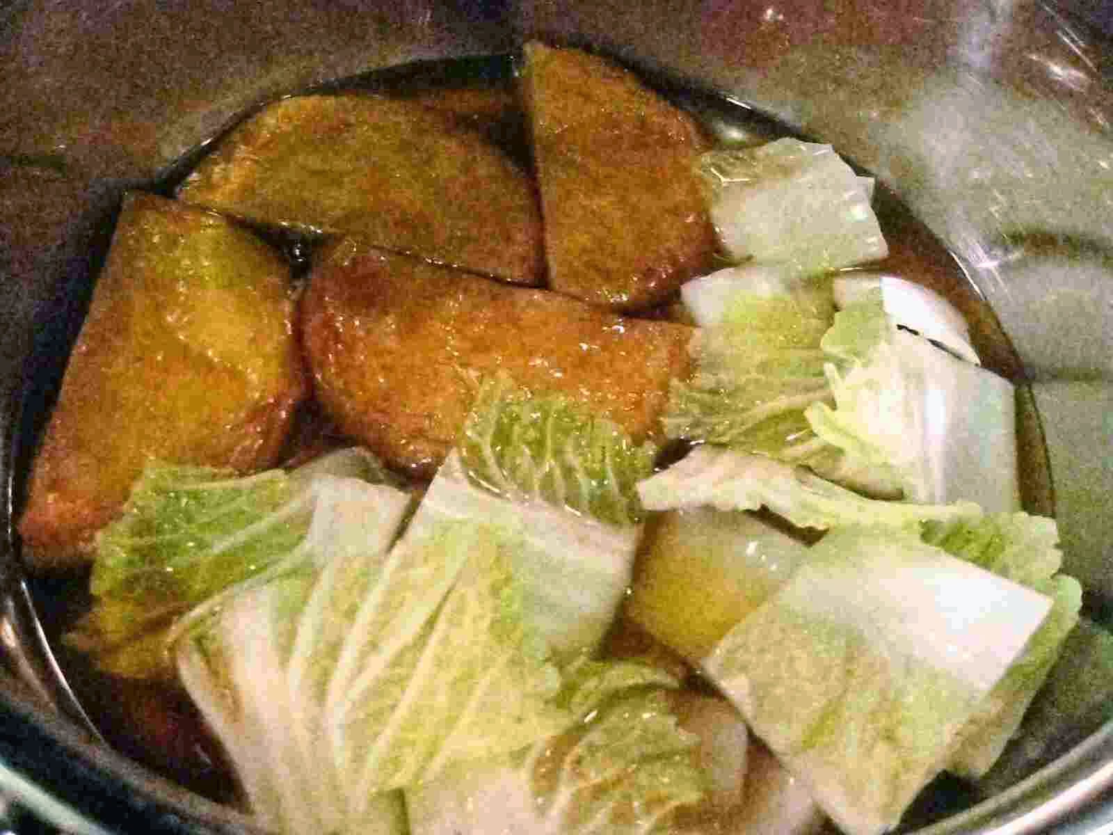 Recipes for Tom: Hakusai to satsumaage no nibitashi / napa cabbage and ...