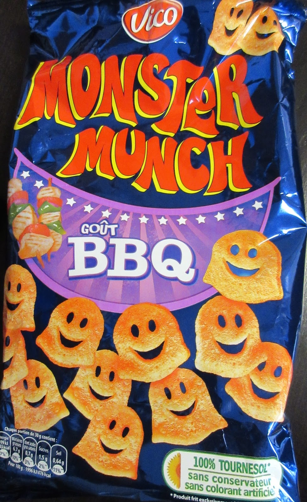 Cheeseburger Crisps & Other Stories: Vico Monster Munch Goût BBQ