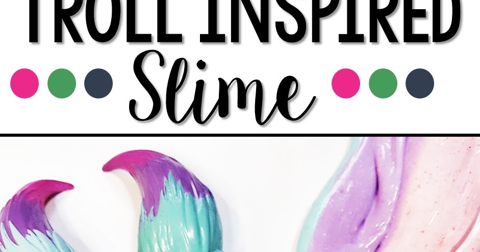 Troll Inspired Slime | Sara J Creations