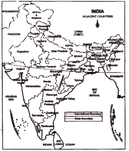 NCERT Solutions Class 9th Geography Chp 1 India - Size and Location ...