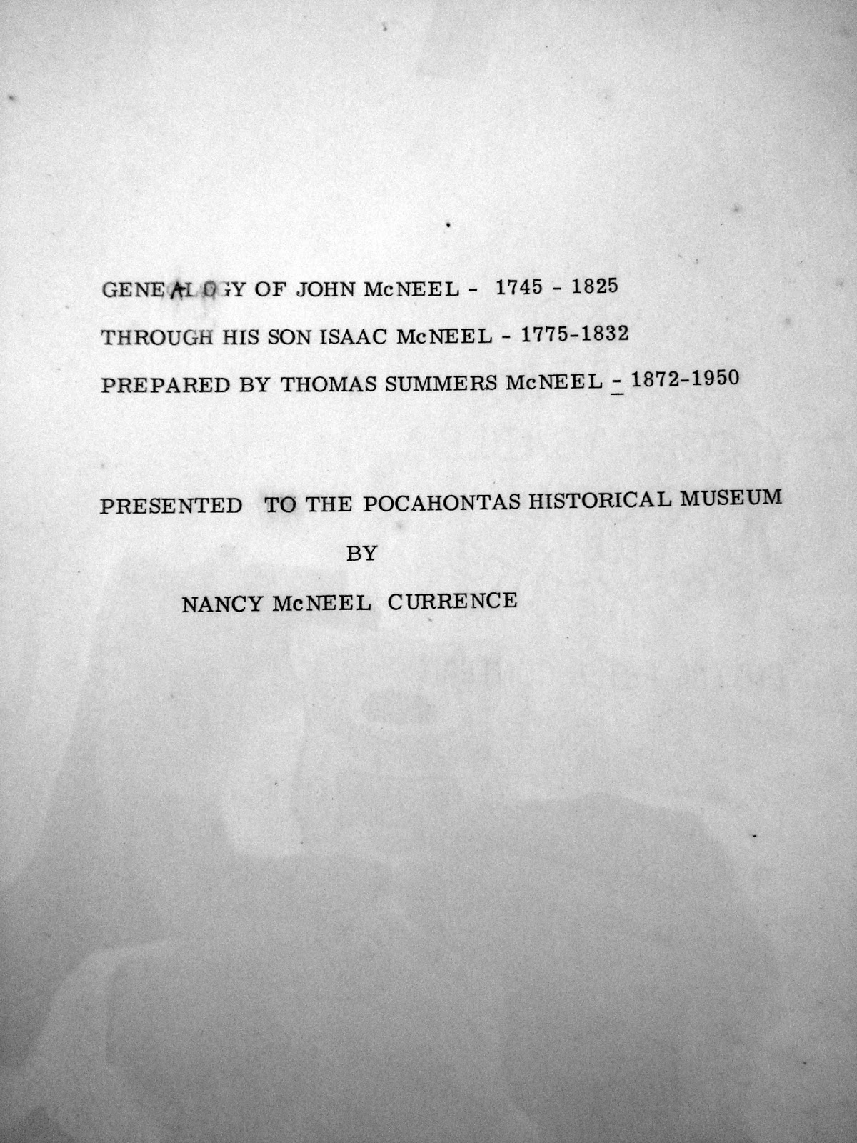 Super Wide Blog: The McNeel Family Tree